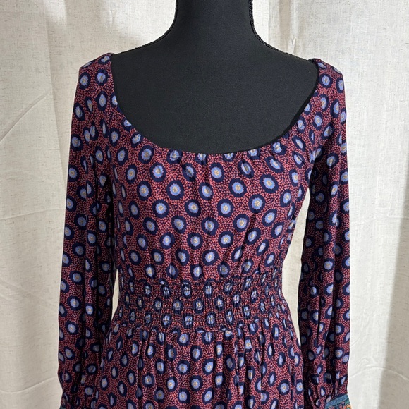 Dresses | Patterned Long Sleeve Midi Dress | Poshmark
